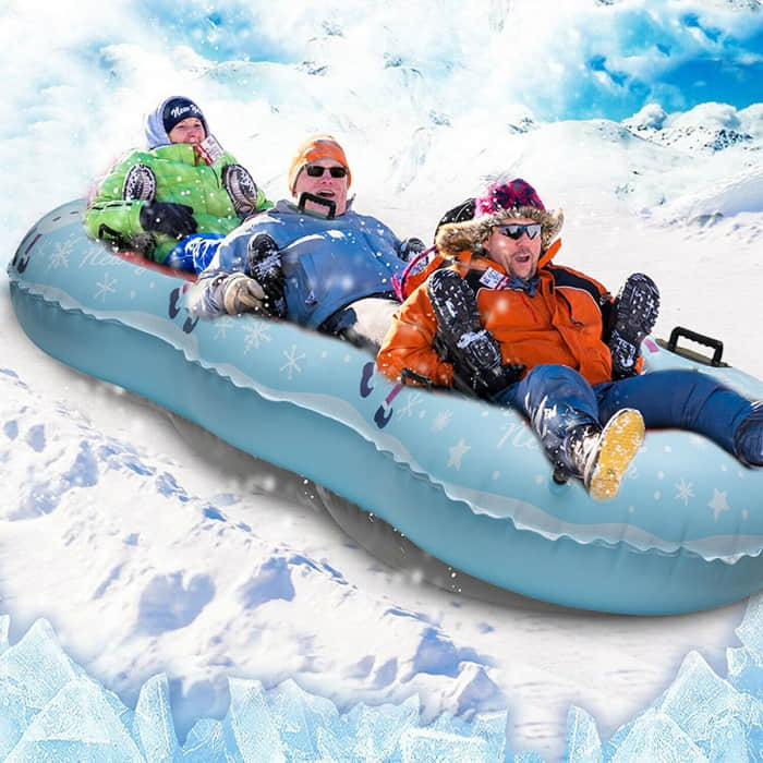 Heavy Duty 3 Person Winter Snow Tube Sled - Yiwu Sunrise Inflatable ...