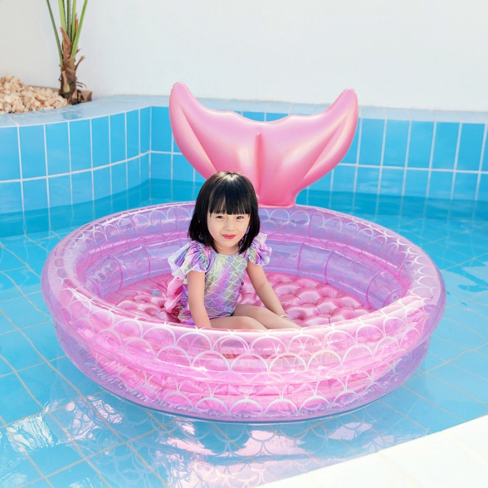 Mermaid Round Inflatable Swimming Pool for Kids - Yiwu Sunrise ...