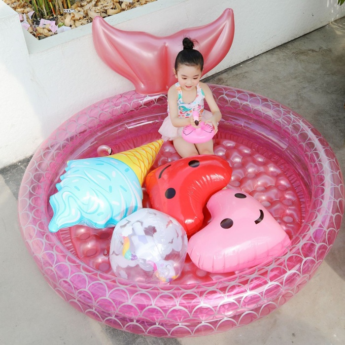 Mermaid Round Inflatable Swimming Pool for Kids - Yiwu Sunrise ...