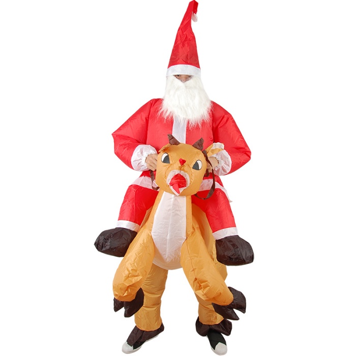 Elk Santa Claus Inflatable Costume Yiwu Sunrise Inflatable Toys Ltd