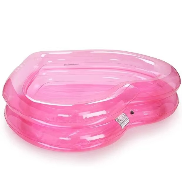 Inflatable Clear Pink Heart Swimming Pool - Yiwu Sunrise Inflatable ...