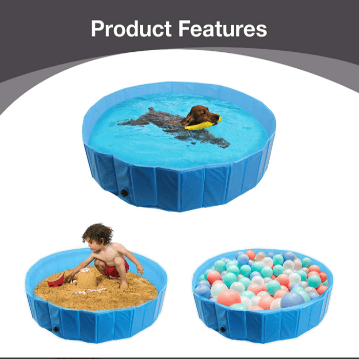 ‎Portable Foldable Dog Pet Pool - Yiwu Sunrise Inflatable Toys LTD
