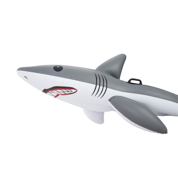 Wholesale OEM Inflatable Shark Fun PVC Inflatable Animal Ride-on Pool ...