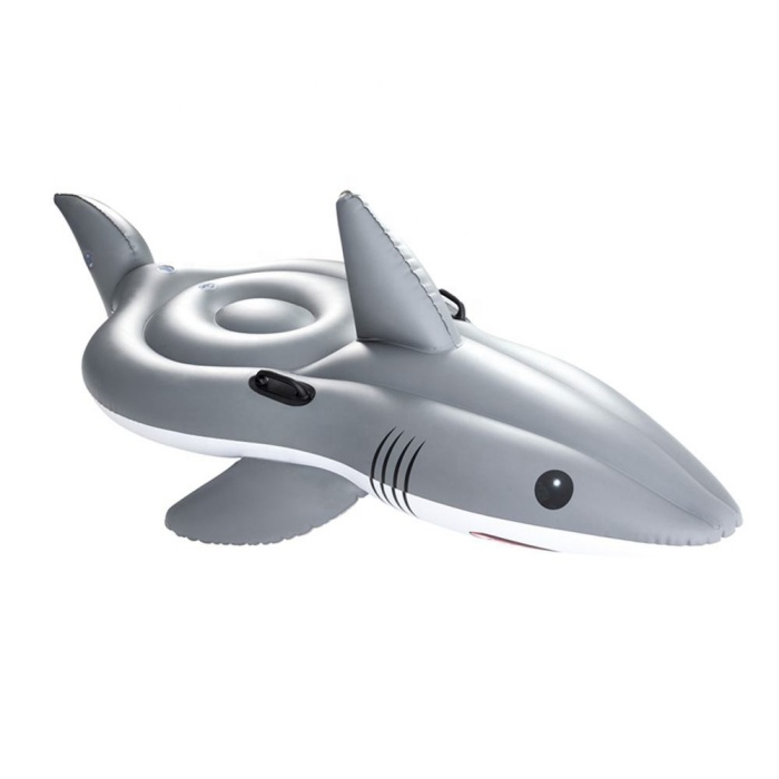 Wholesale OEM Inflatable Shark Fun PVC Inflatable Animal Ride-on Pool ...