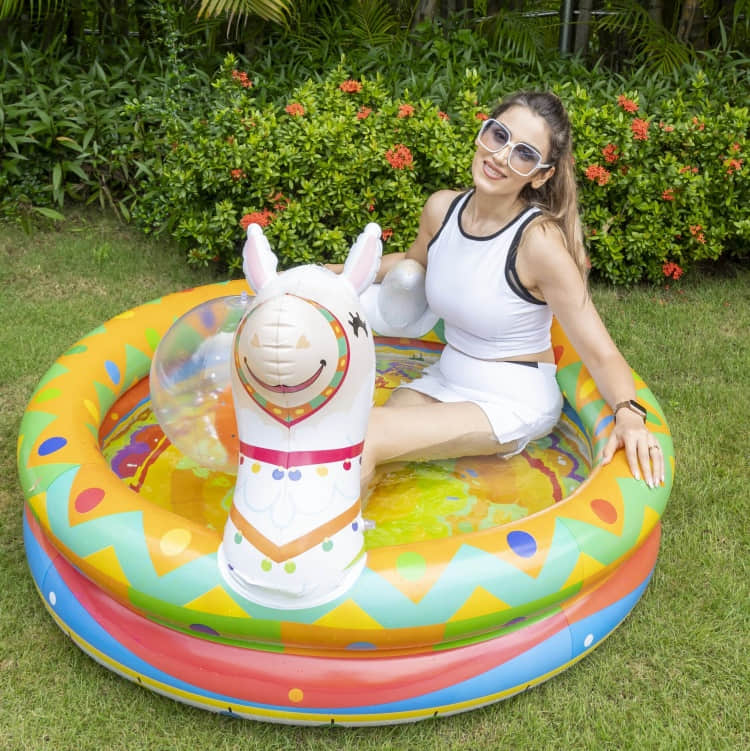 Inflatable Unicorn Llama Swimming Pool For Kids - Yiwu Sunrise ...