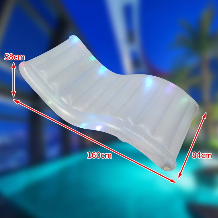 LED Light Up Inflatable Pool Lounger Float - Yiwu Sunrise Inflatable ...