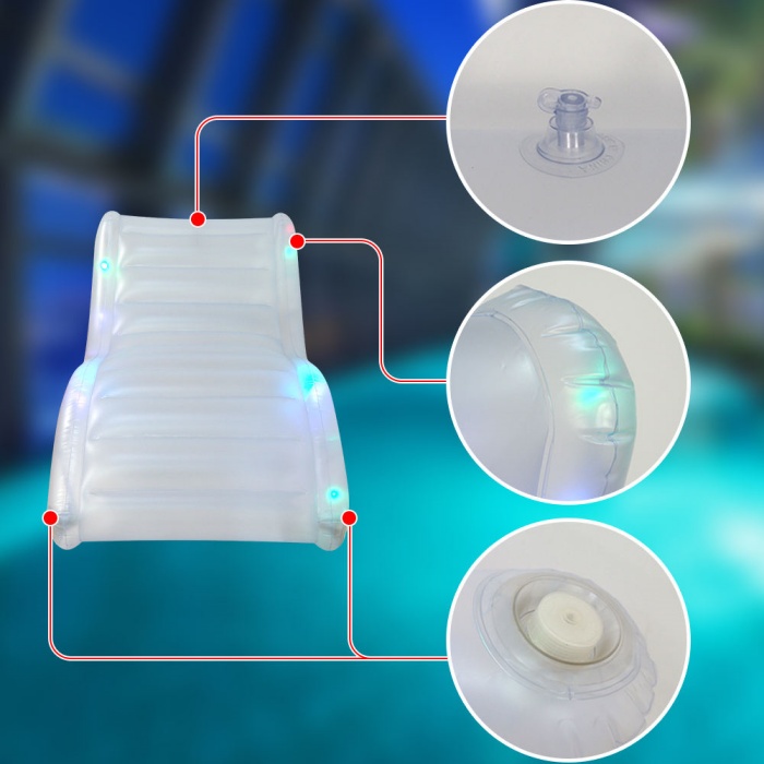 LED Light Up Inflatable Pool Lounger Float - Yiwu Sunrise Inflatable ...